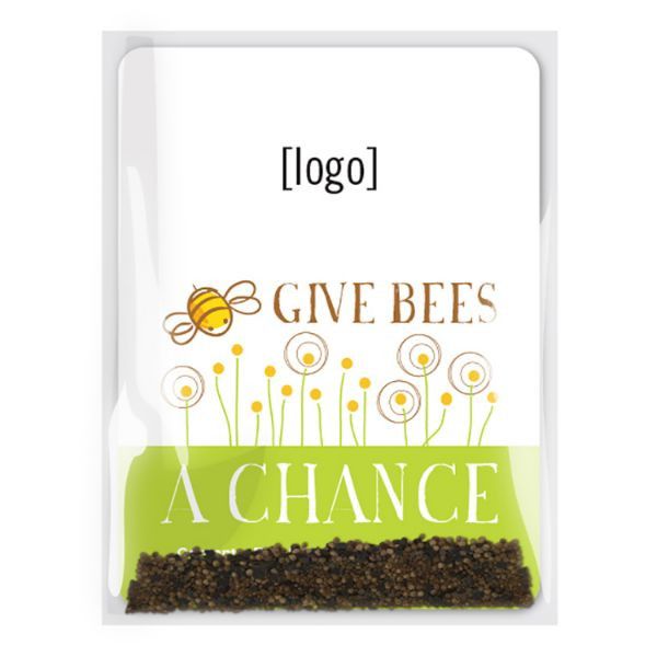 Custom Save The Bees Pollinator friendly Seed Packet