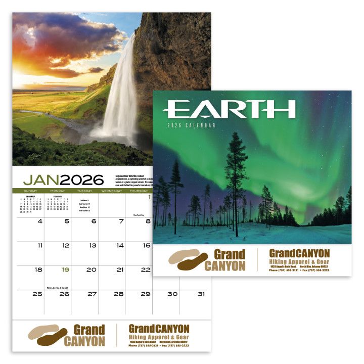 Custom Earth Appointment Calendar - Staped
