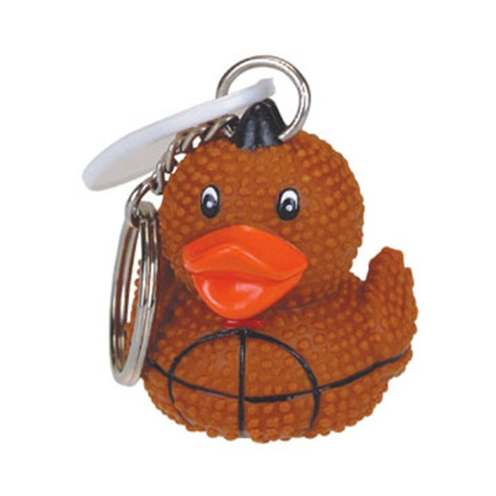 Custom Rubber Football Duck Key Chain