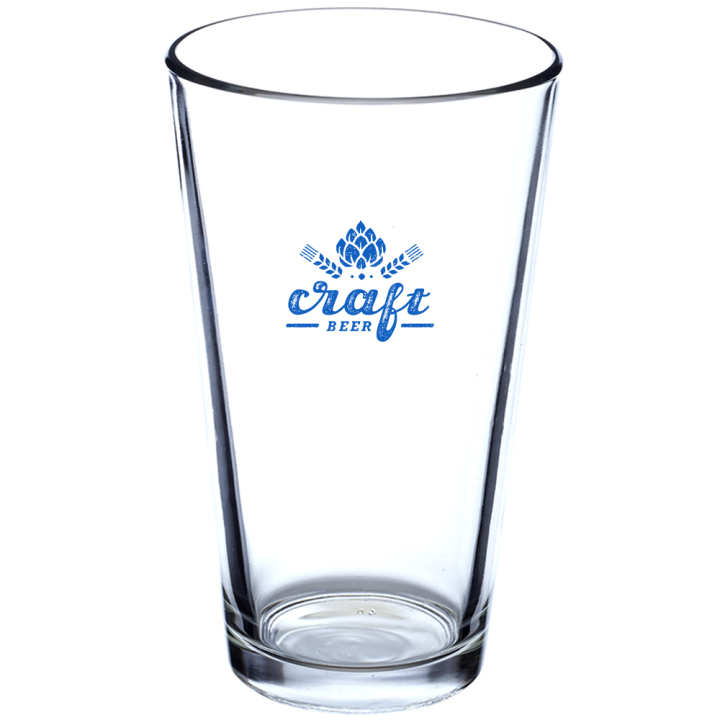 Promotional Clear 16 oz Pint Glasses | Custom Beer Glasses