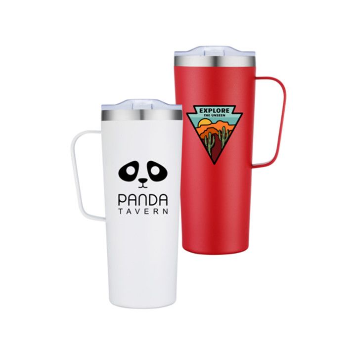 Custom 28 oz Double Wall Camping Mug