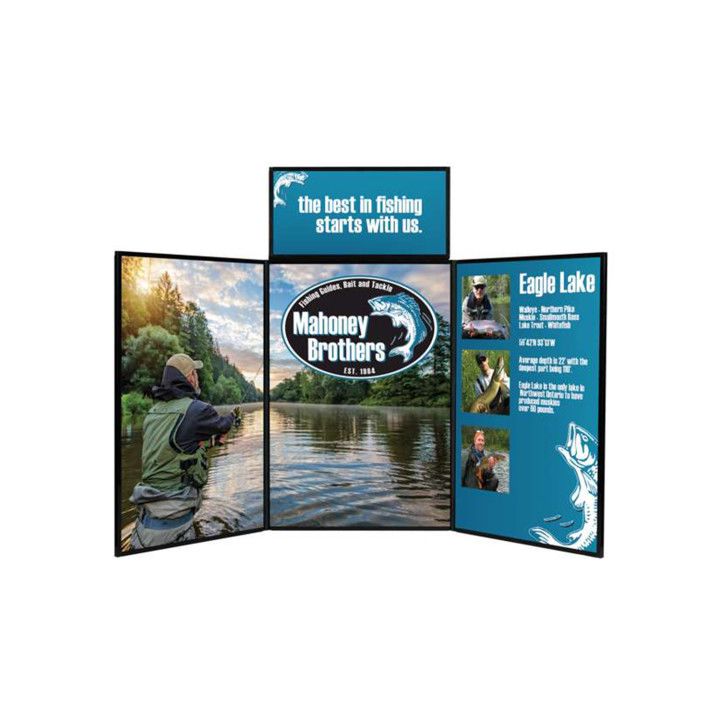 Custom 6' Fast Trak Tabletop Display Kit (Full Graphic Panels)