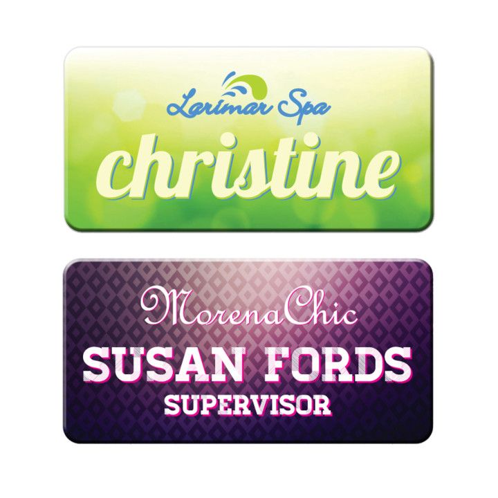 Custom Rectangle Name Tags