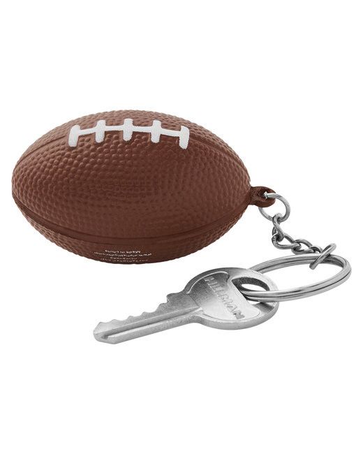 Custom Football Shape Stress Ball Keychain