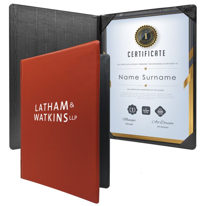 Custom Diploma Holder Padded Portrait