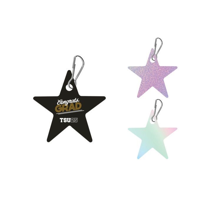 Custom Acrylic Zipper Pull - Star