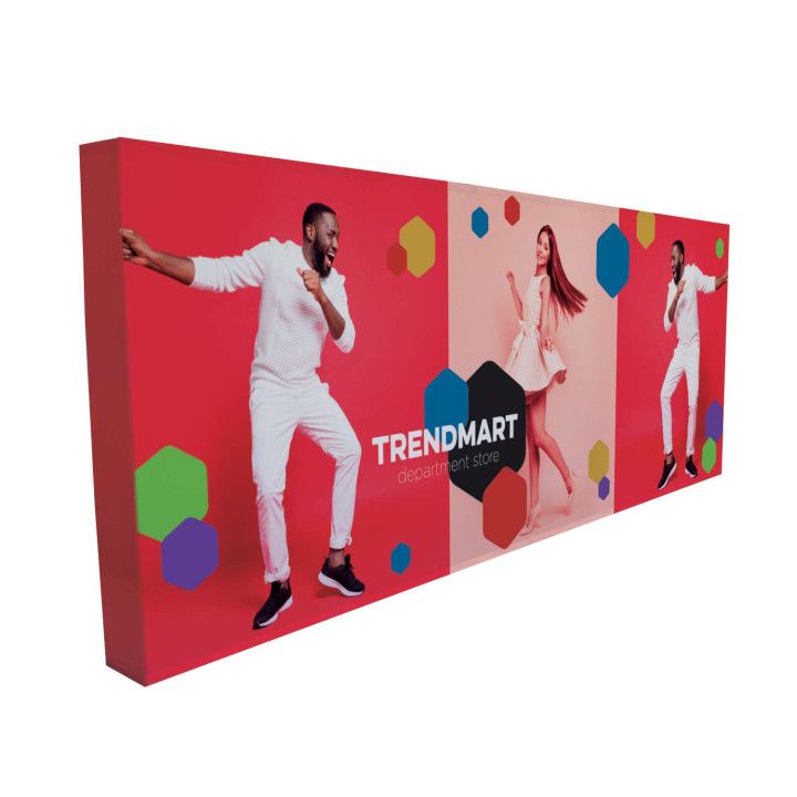 Custom 20' Straight Splash Floor Display Wrap Kit (Block-Out Fabric)