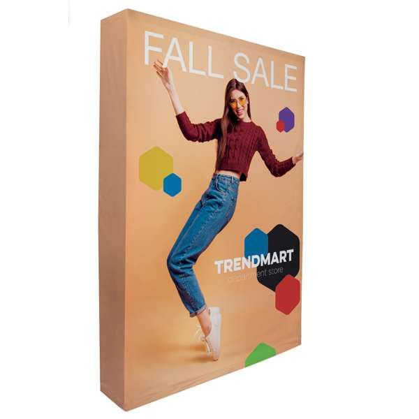 Custom 5' Straight Splash Floor Display Wrap Kit (Recycled Polyester)