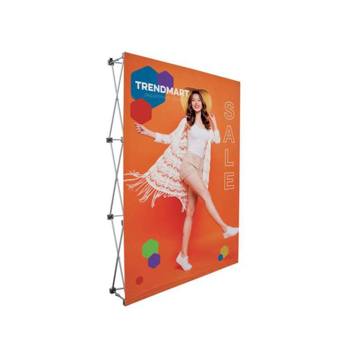 Custom 5' Straight Splash Floor Display Face Kit (Block-Out)