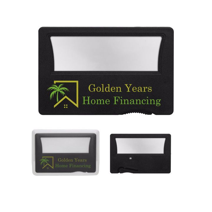 Custom Light Up Credit Card Magnifier