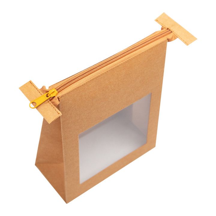 Kraft Paper Zippered Pouch