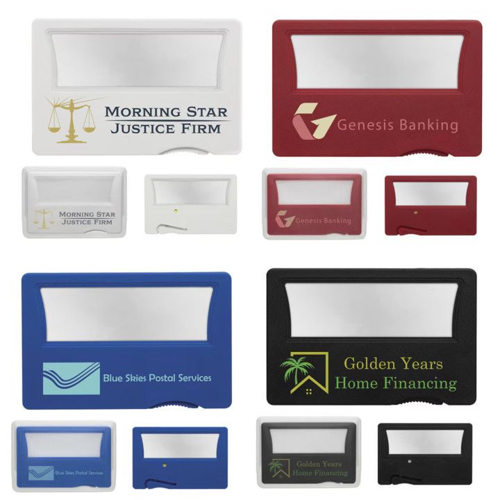 Custom Light Up Credit Card Magnifier