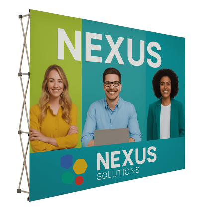 Custom 10' Straight Splash Floor Display Face Graphic Panel (Recycled ...