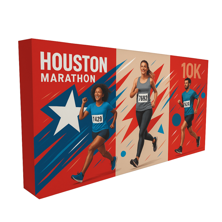 Custom 20' Straight Splash Floor Display Wrap Graphic Panel (Recycled ...