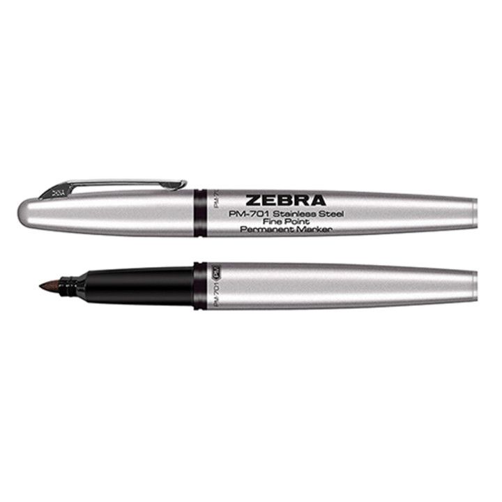 Custom Zebra PM-701 Stainless Steel Permanent Marker