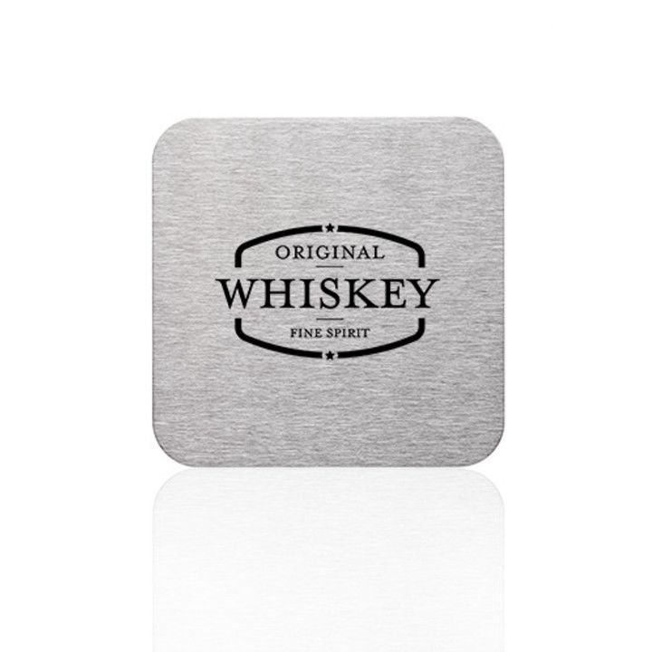Custom Carson Stainless Steel Square Coasters