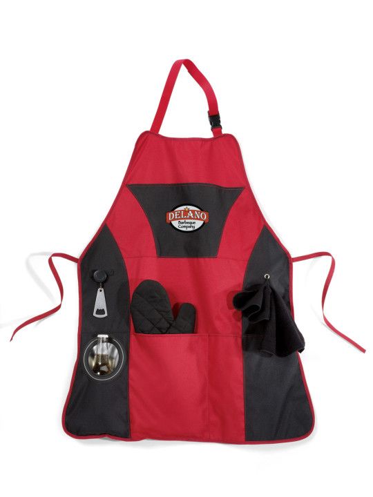 Custom Logo Printed Grilling Aprons | Grill Master Apron BBQ Tool Kit