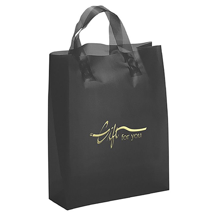 Apollo Frosted Color Shopper With Foil Imprint Logo | Shopping Bag