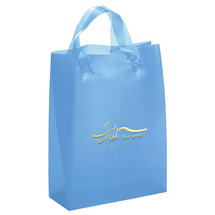 Apollo Frosted Color Shopper With Foil Imprint Logo | Shopping Bag