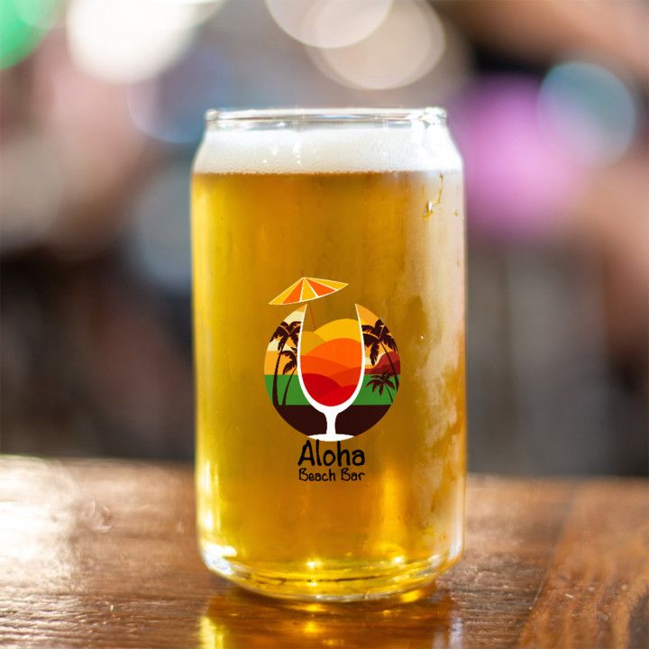 Custom 16 oz ARC Can Shaped Beer Glass