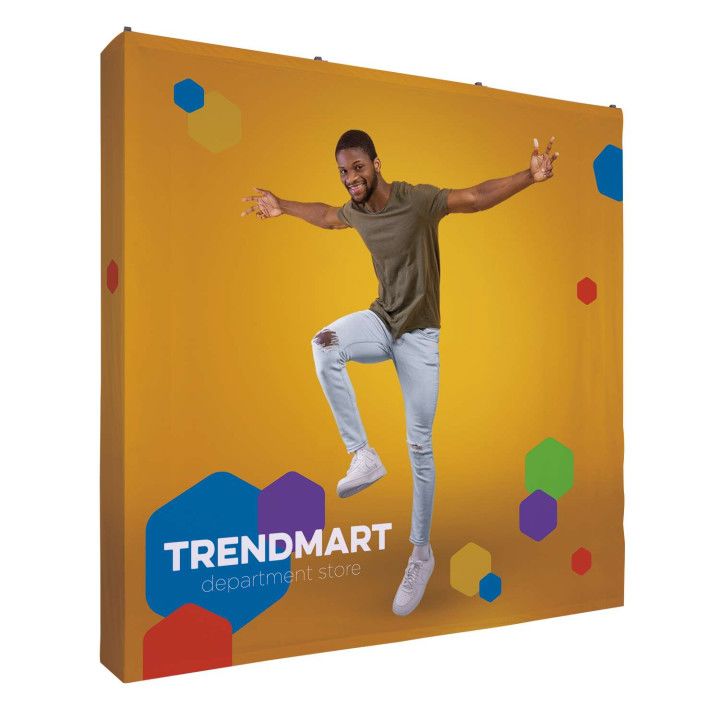 Custom 8' Straight Splash Floor Display Wrap Kit (Block-Out Fabric)