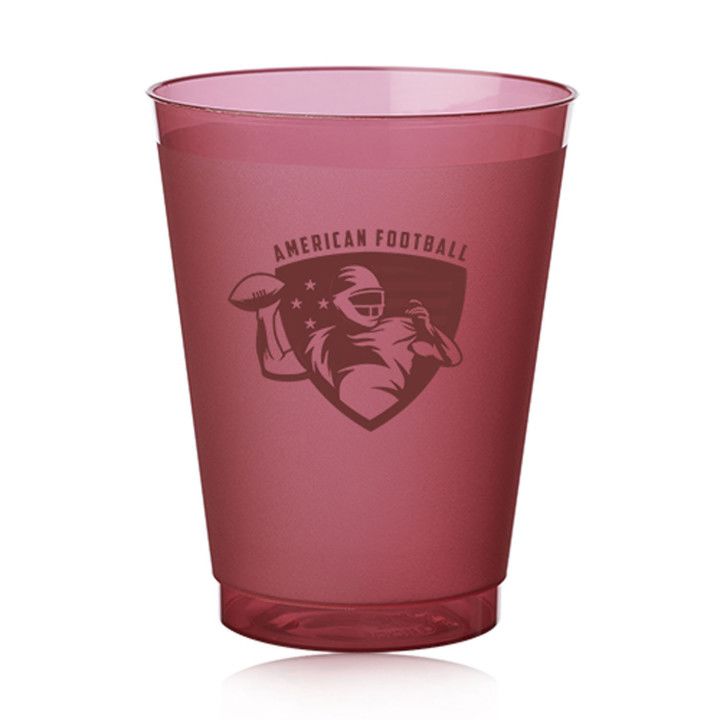 Custom 16 oz. Flex Frosted Plastic Stadium Cups