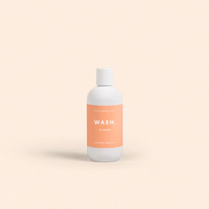 Custom 8 Oz Wash With Push-pull Cap - Full Color Label
