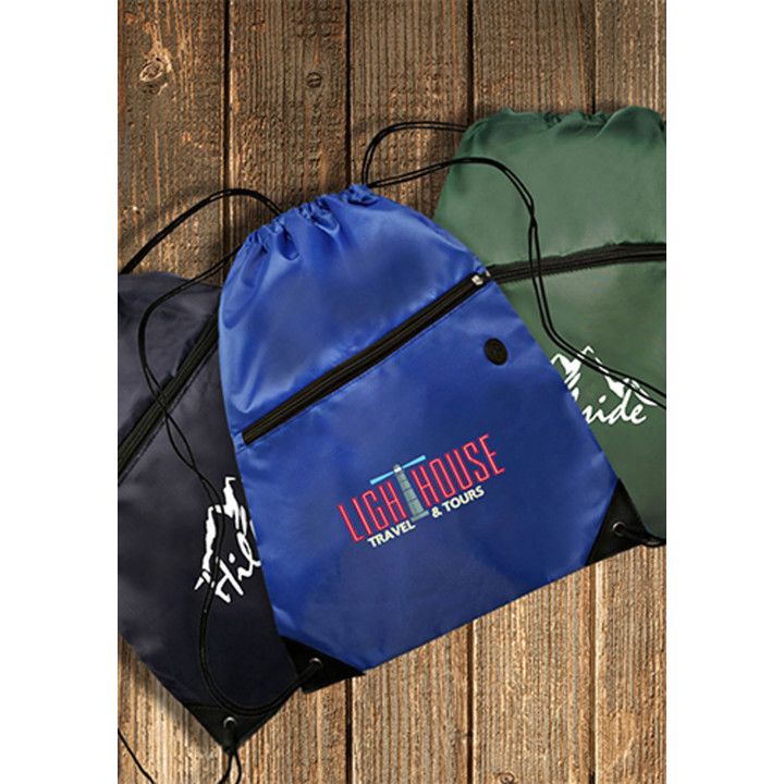 Custom Drawstring Backpacks with Pocket