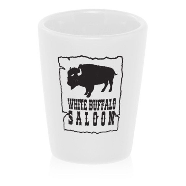 Custom 2 oz. Ceramic Shot Glasses