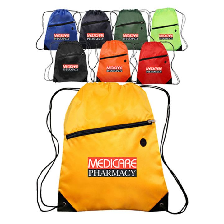 Custom Drawstring Backpacks with Pocket