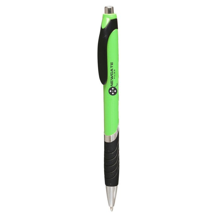 Custom Bright Colors Rubber Grip Ballpoint Pens