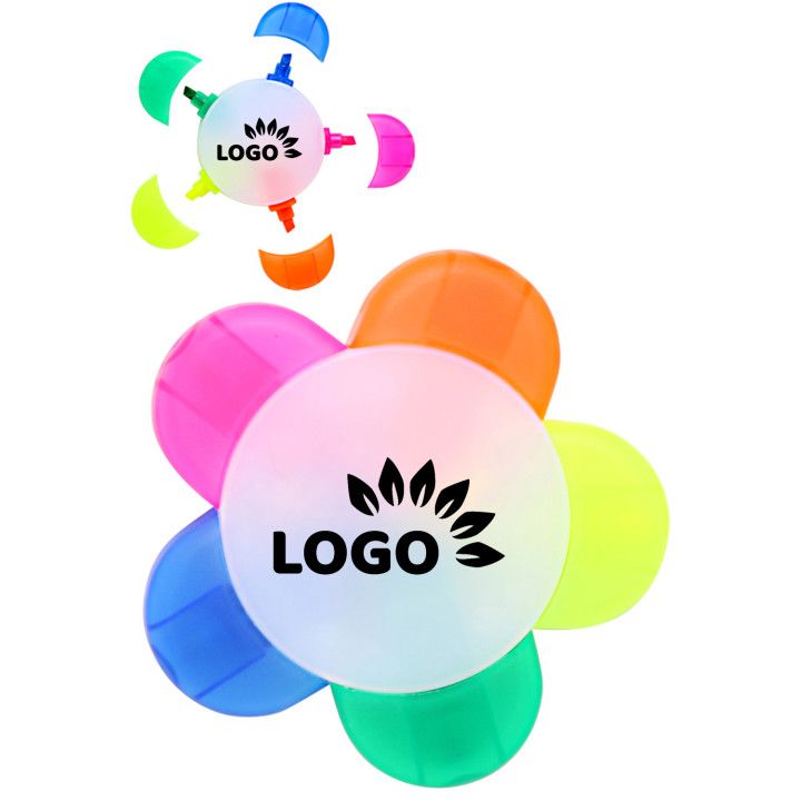 Custom Flower Multi-Color Highlighters