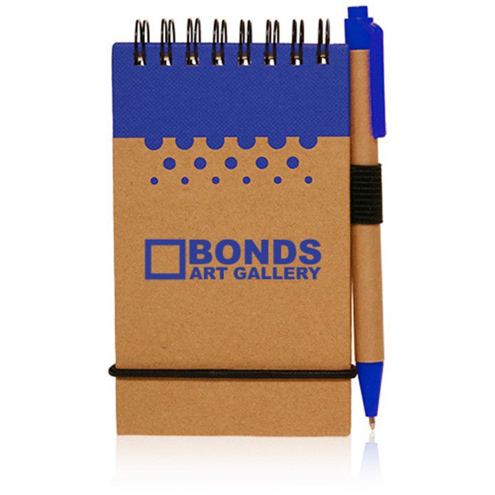 Custom Recyclable Spiral Jotter with Pen