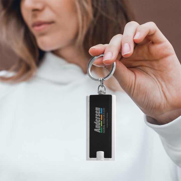 Custom Rectangle Light Keychains