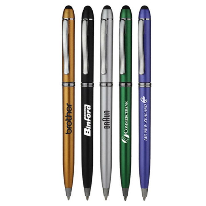 Custom Twist Action Plastic Stylus Pens