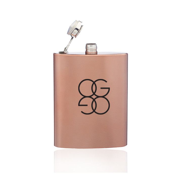 Custom 8 oz Copper Coated Gran Torino Hip Flask