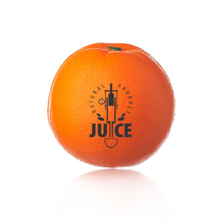 Custom Orange Shaped Stress Balls