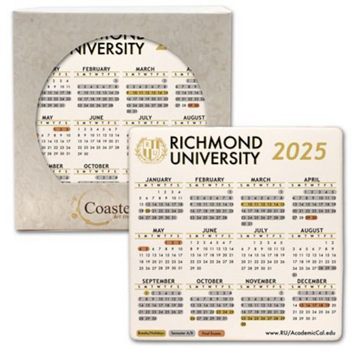 Custom CoasterStone Square Calendar Coaster 4 1/4"x4 1/4"