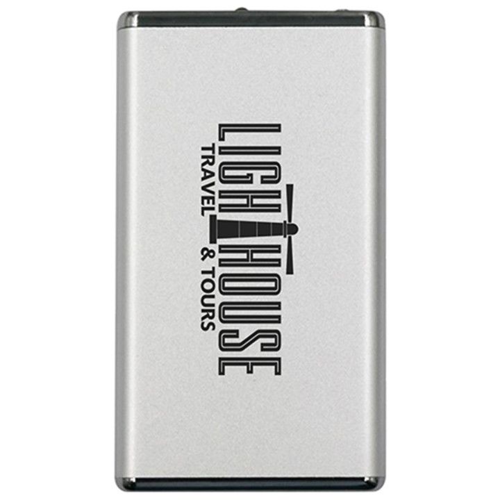 Custom 3000 mAh UL Certified Slim Aluminum Power Bank