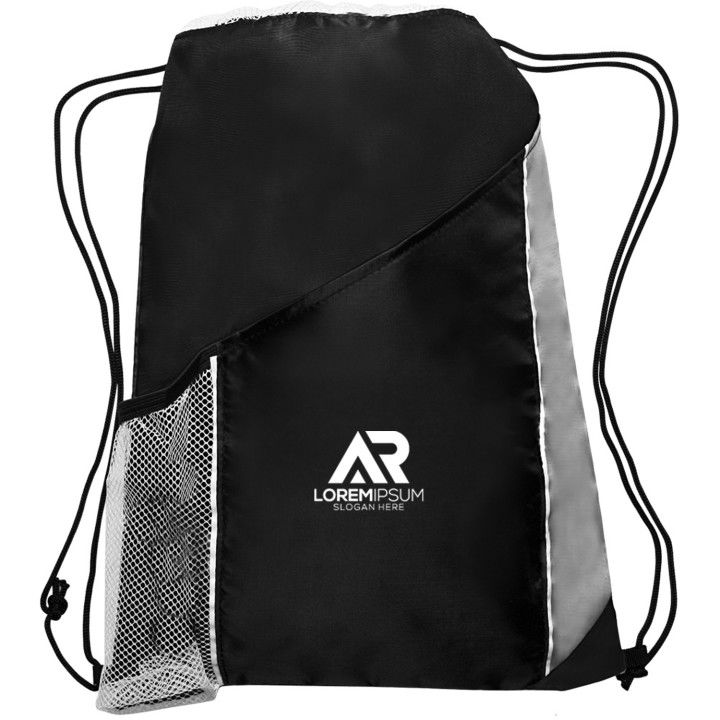 Custom Mesh Pocket Drawstring Backpack