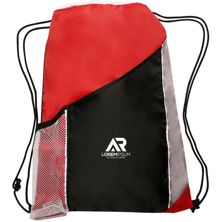 Custom Mesh Pocket Drawstring Backpack