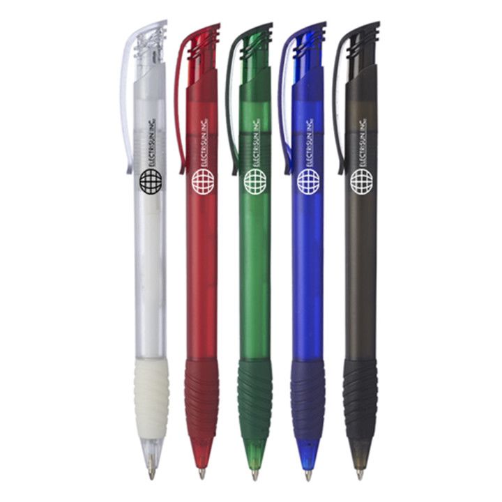 Custom Translucent Ballpoint Grip Pens