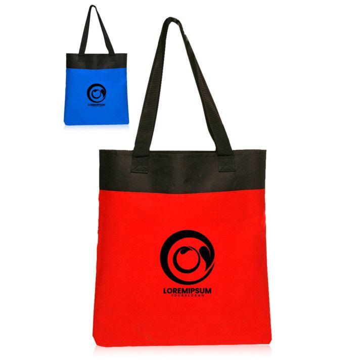 Custom Two Tone Deluxe Tote Bags