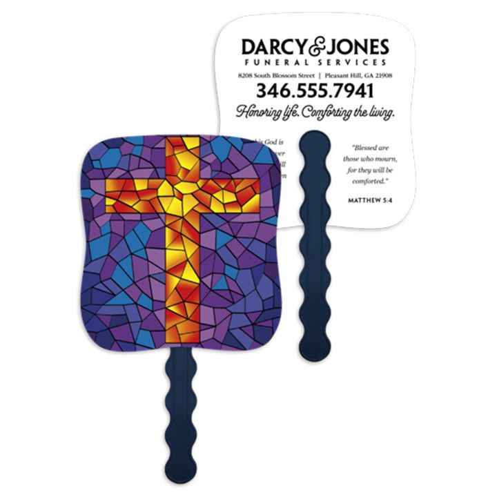 Custom Cross Pictorial Fan