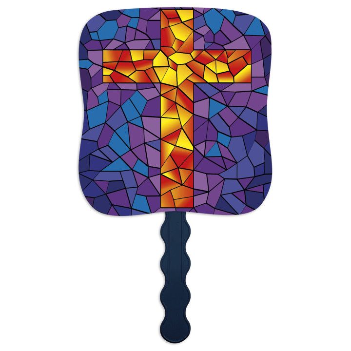 Custom Cross Pictorial Fan