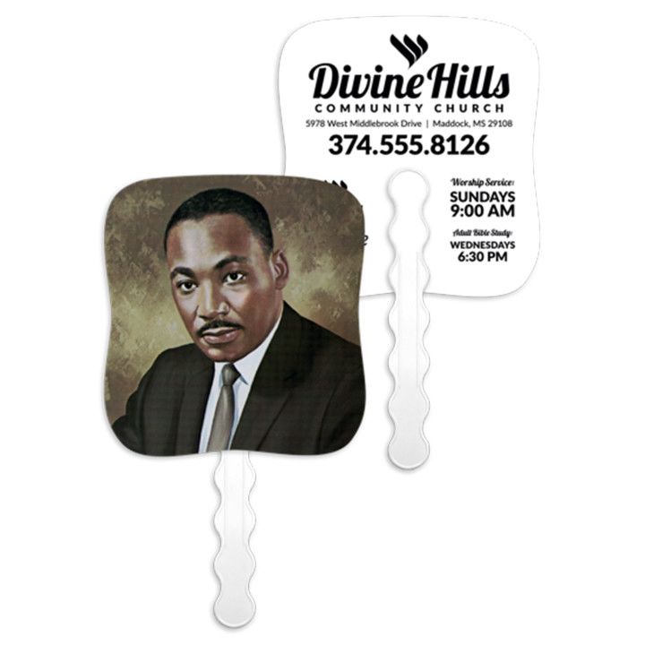Custom Dr. Martin Luther King Jr. Pictorial Fan