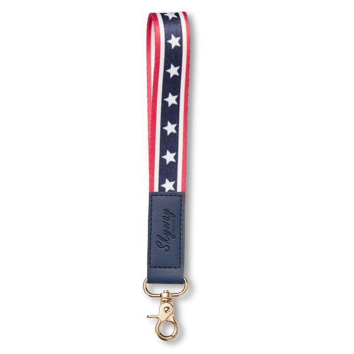 Custom USA Patriotic Wrist Strap Keychain