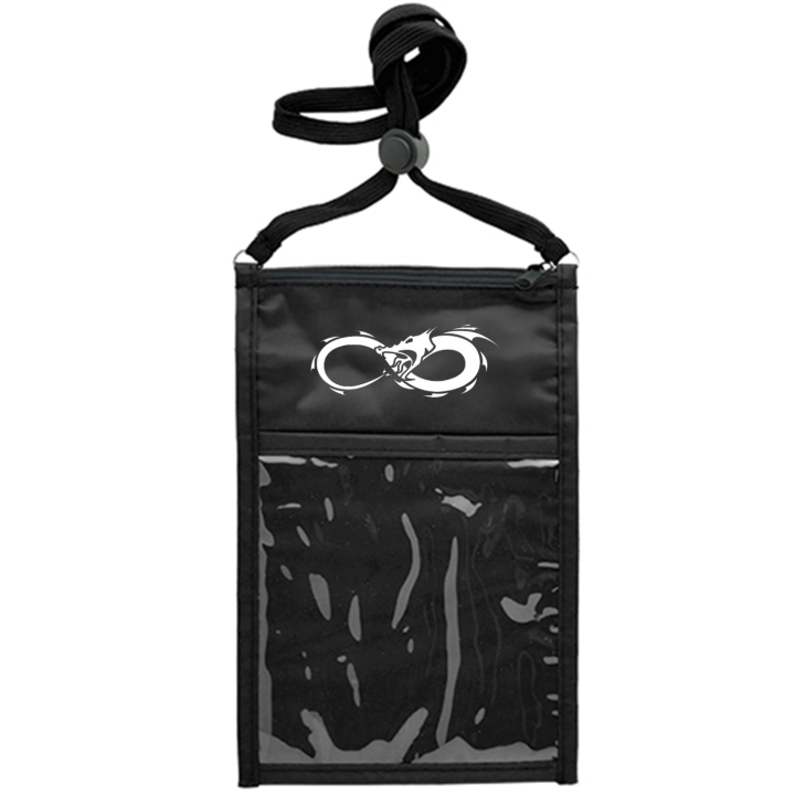 Custom Large Double Pouch Neck Wallet