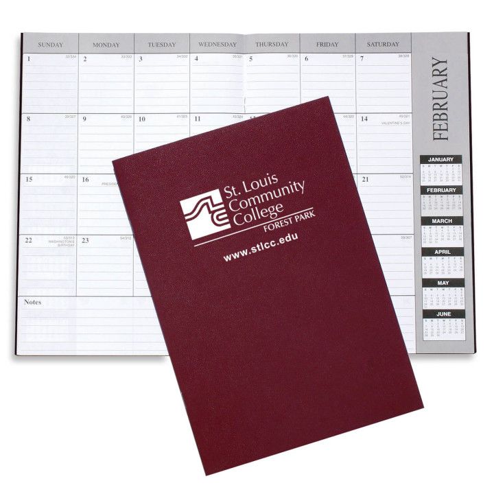 Custom Academic Leatherette Desk Planner