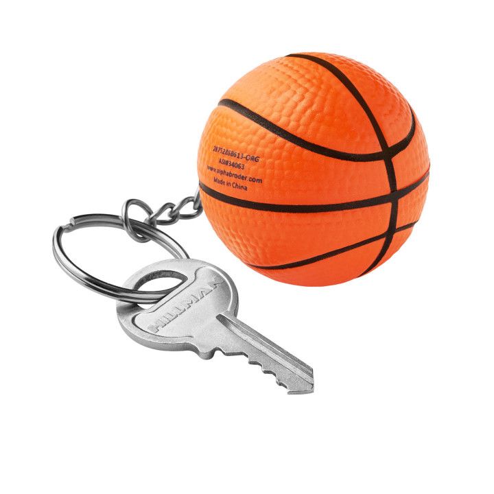 Custom Basketball Stress Ball Keychain